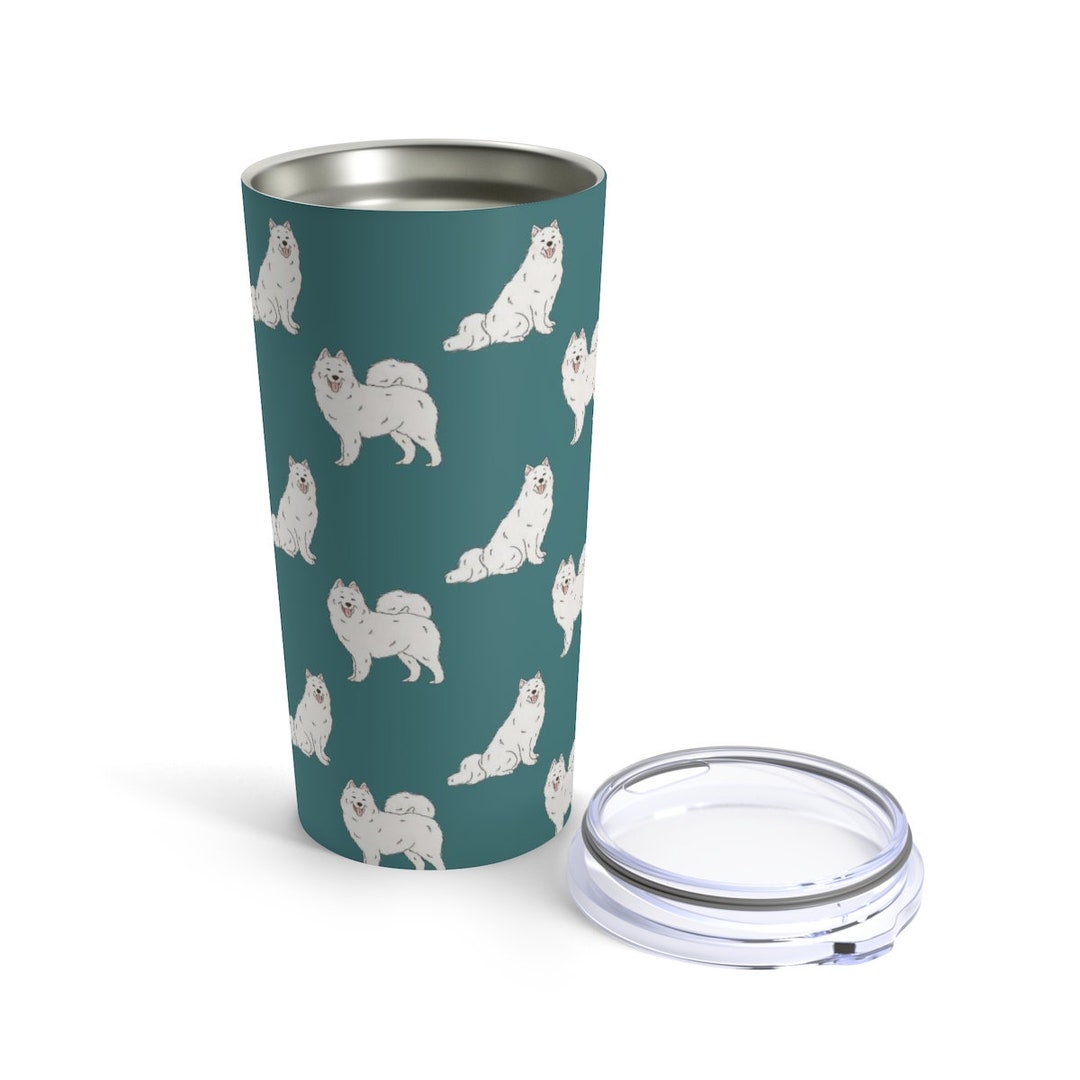 Samoyed Travel Mug, Dog Stainless Steel Coffee Tumbler, Insulated ...
