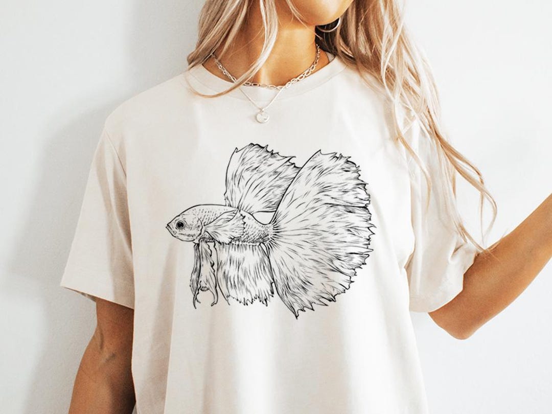Betta Fish Shirt, Siamese Fighting Fish Sweatshirt, Cute Betta Fish ...