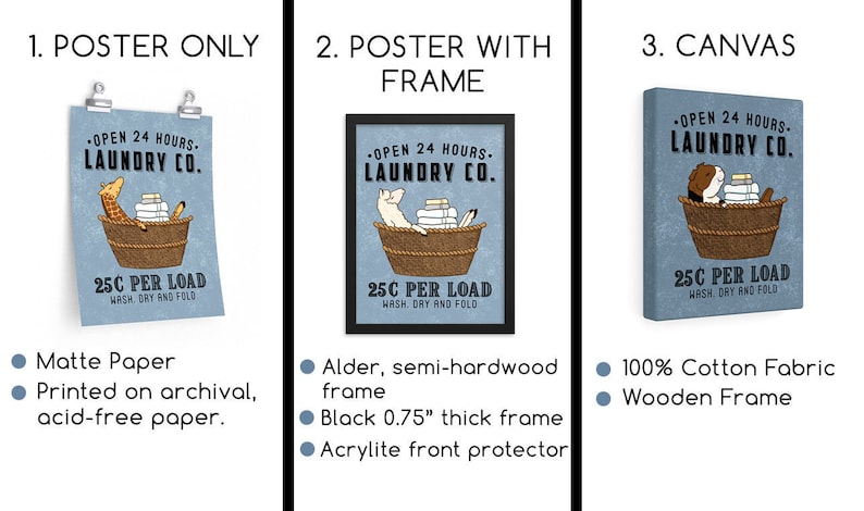 Otter Laundry Sign, Animal Laundry Room Decor, Wash Dry Fold Wall Art ...