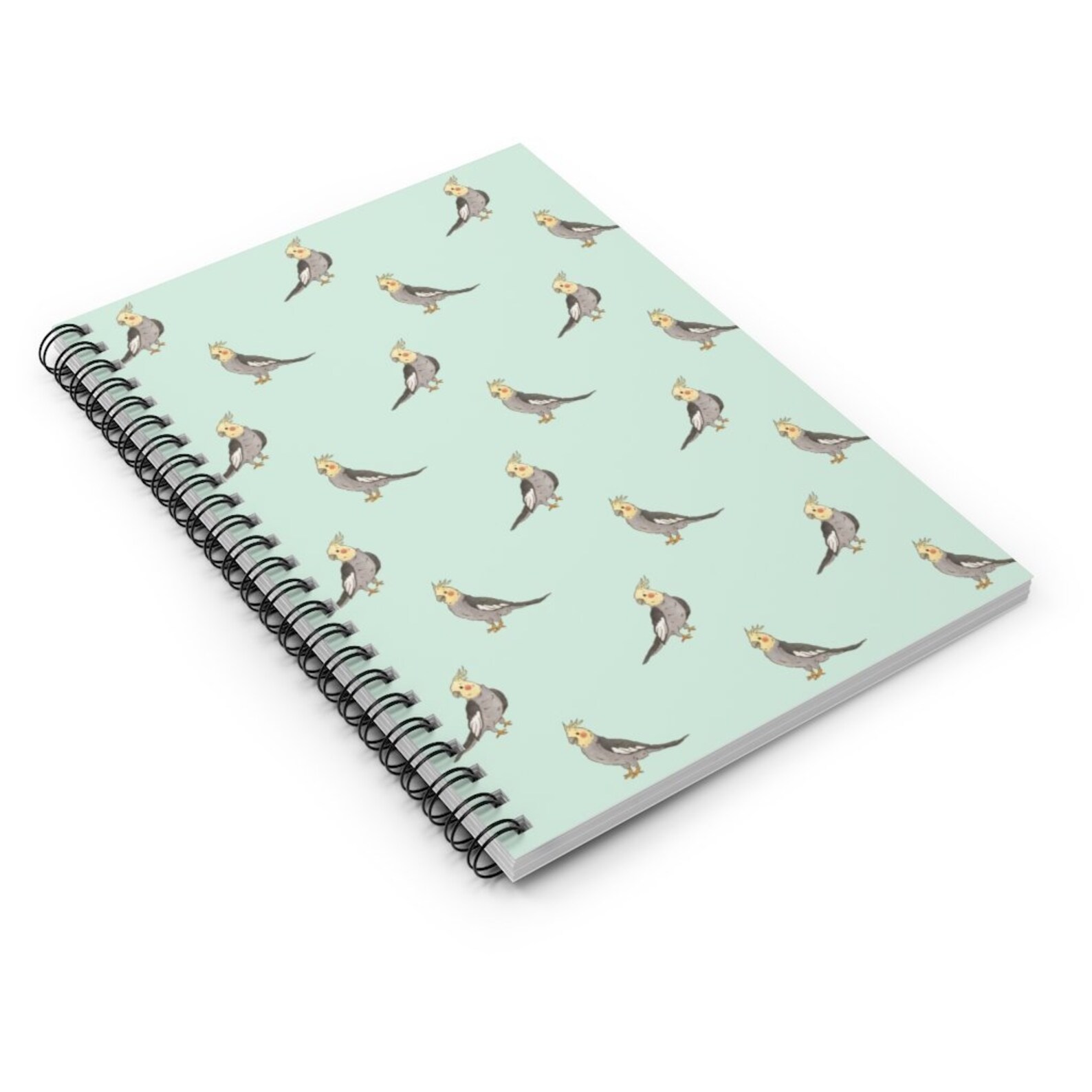 Cockatiel Notebook Bird Spiral Notebook Cute Notepad - Etsy