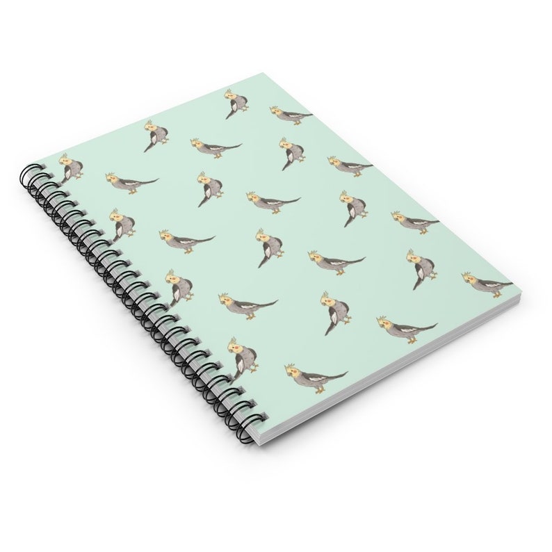 Cockatiel Notebook, Bird Spiral Notebook, Cute Notepad, Journal ...