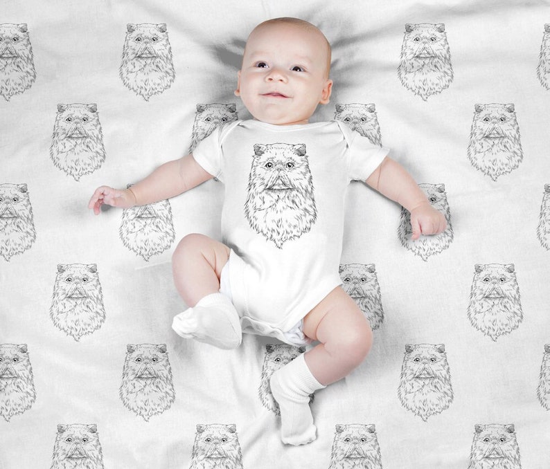 Persian Cat Baby Blanket Cat Kitten Swaddle Blanket Set - Etsy