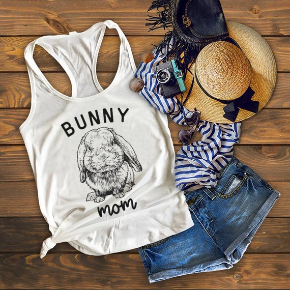 Bunny Mom Tank Top Rabbit Mama Pet Animal Yoga Workout Tank - Etsy