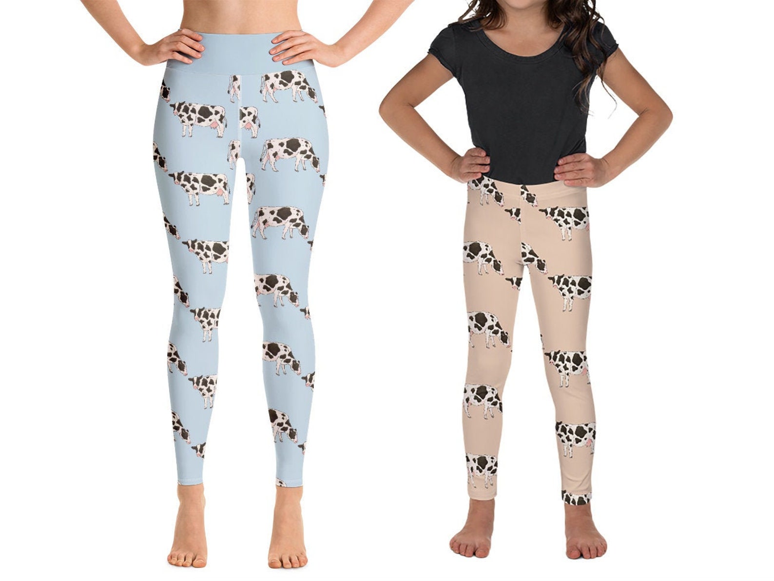 Cow Leggings Farm Animal Pattern Women Leggings for Gym Yoga - Etsy