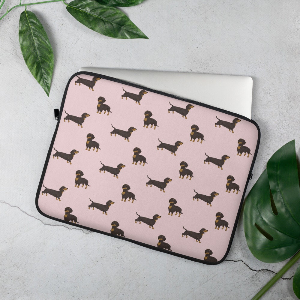 Dachshund Laptop Sleeve Doxie Mom Laptop Sleeve Macbook | Etsy
