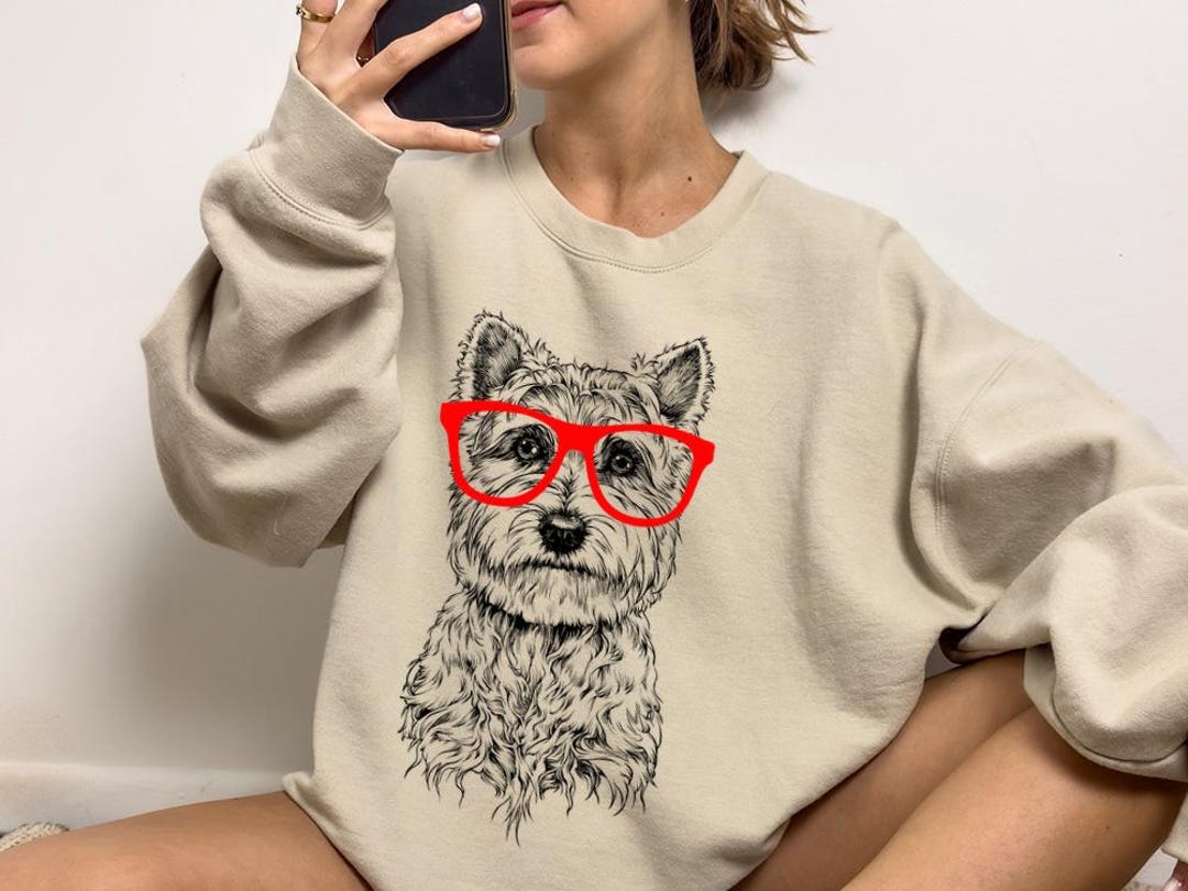 Westie Shirt, Westie Mom Sweatshirt, Cute West Highland White Terrier ...