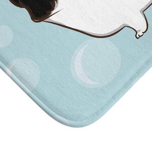 Bernese Mountain Dog Bath Mat, Dog Door Mat, Floor Mats, Bathroom Decor ...