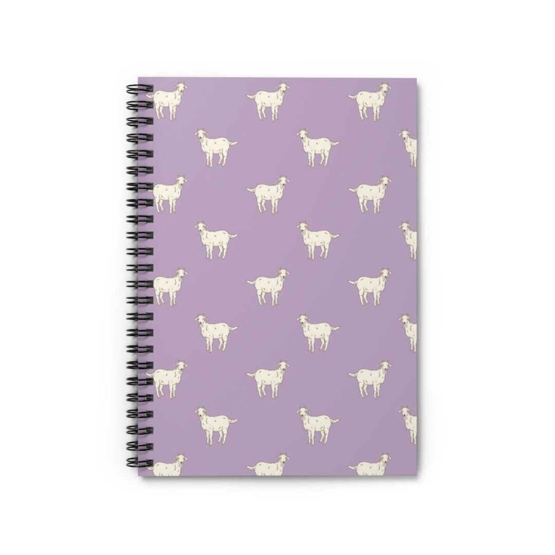 Goat Notebook, Farm Animals Spiral Notebook, Cute Notepad, Journal ...