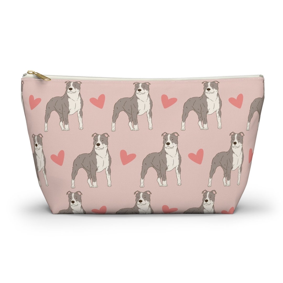 Pit Bull Pouch, Pittie Dog Treat Bag, Pitbull Mom Makeup Bag Pencil ...
