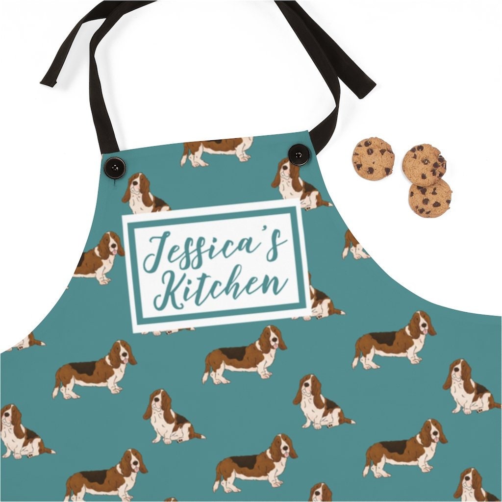Custom Dog Apron Basset Hound Aprons Dog Personalized - Etsy UK