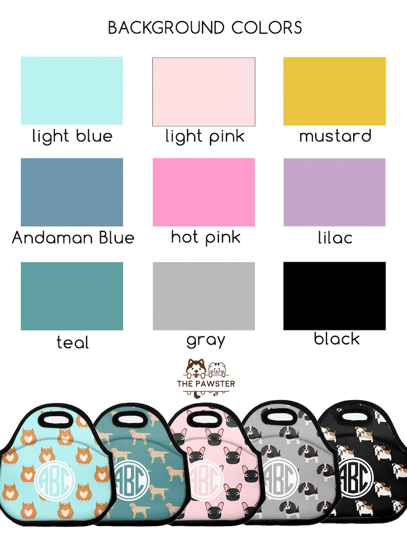 Labrador Retriever Personalized Lunch Tote Dog Monogram Lunch - Etsy