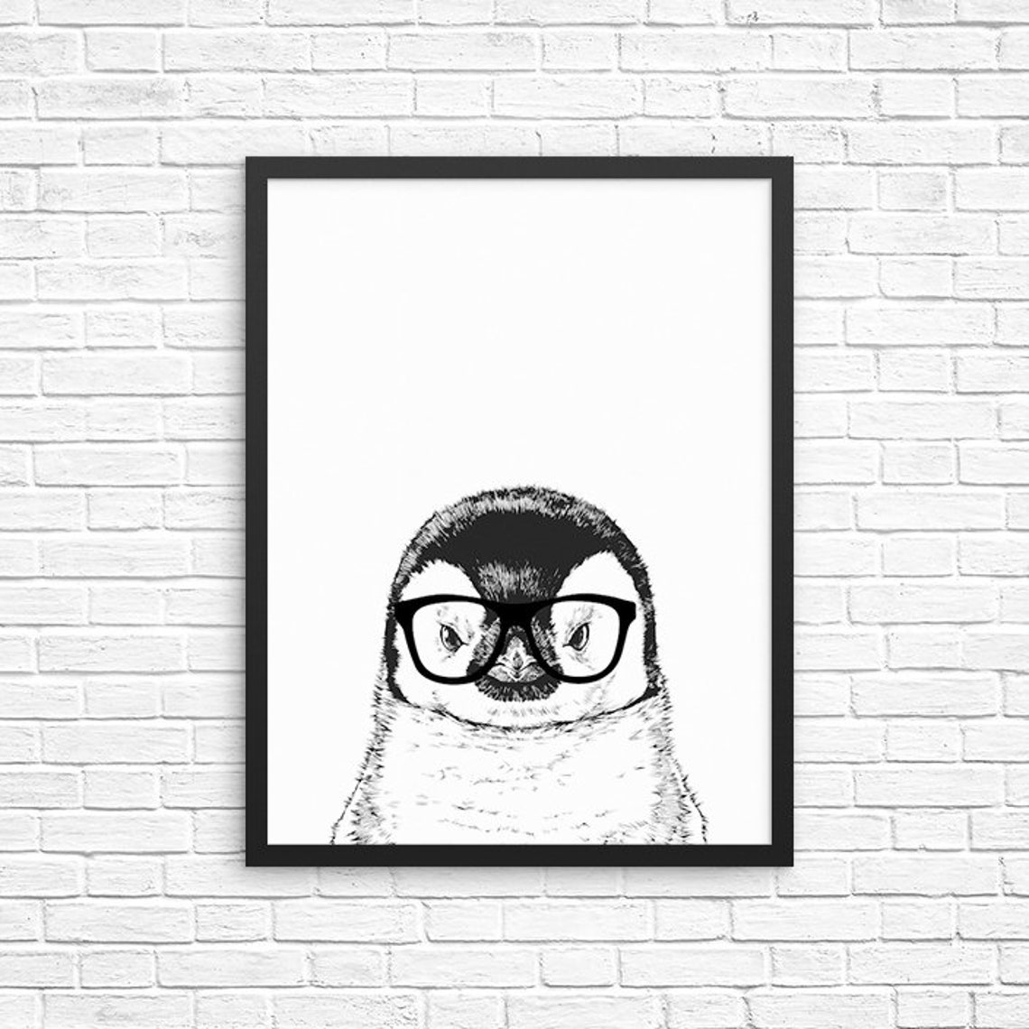 Penguin Wall Art Penguin Print Animal Decor Animal Prints - Etsy