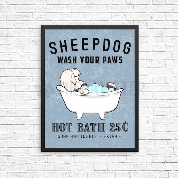 Dog Bathroom Sign - Etsy