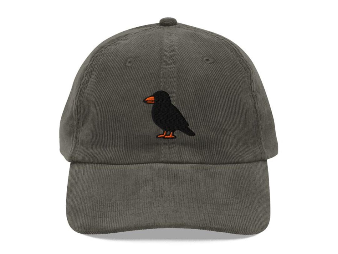 Crow Hat, Raven Cap, Beanie, Bird Watching Embroidered Baseball Hat ...