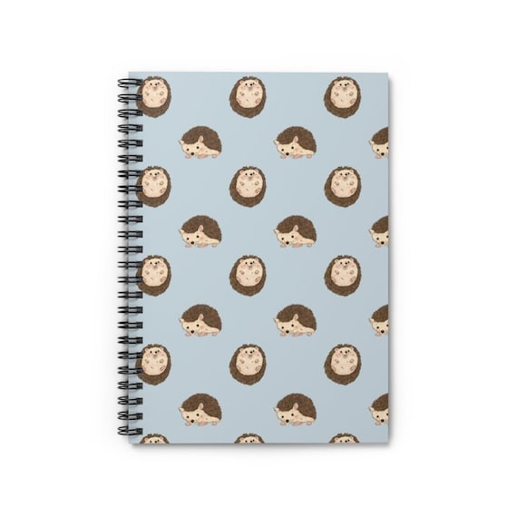 Hedgehog Notebook Pet Animal Spiral Notebook Cute Notepad | Etsy
