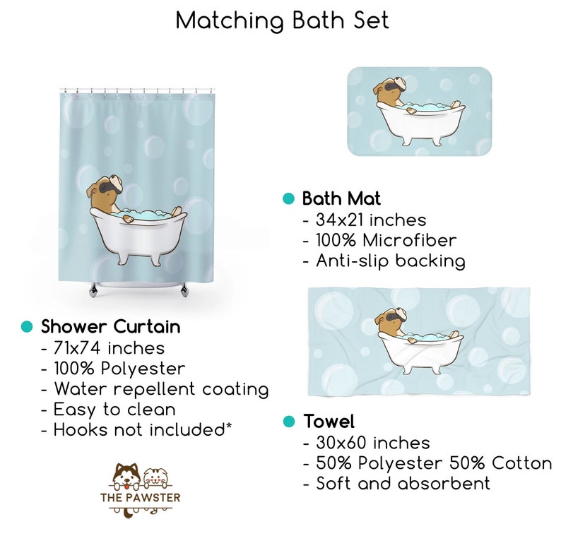 Boxer Dog Bath Mat Dog Door Mat Floor Mats Bathroom Decor | Etsy