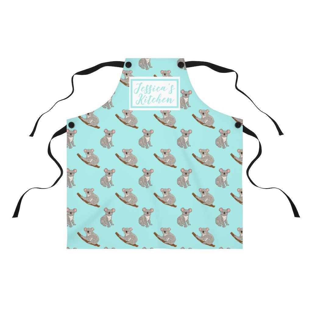 Custom Apron Koala Aprons Animal Personalized Cooking Baking | Etsy