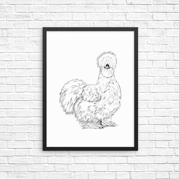 Chicken Print - Etsy