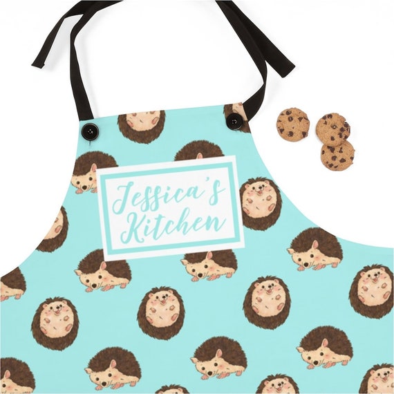 Custom Apron Hedgehog Aprons Animal Personalized Cooking - Etsy