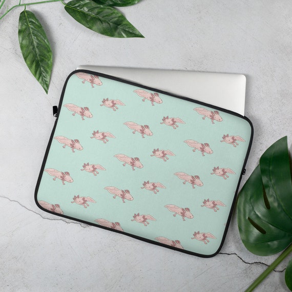 Axolotl Laptop Sleeve Salamander Laptop Sleeve Macbook Case - Etsy