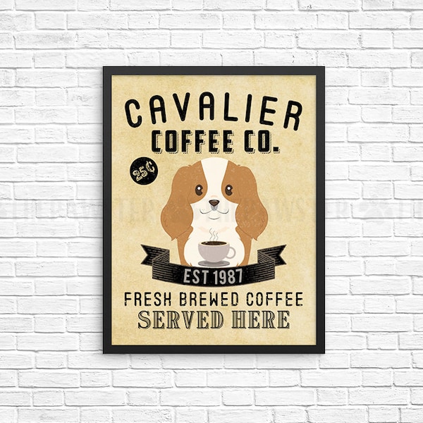 Cavalier Dog Art - Etsy