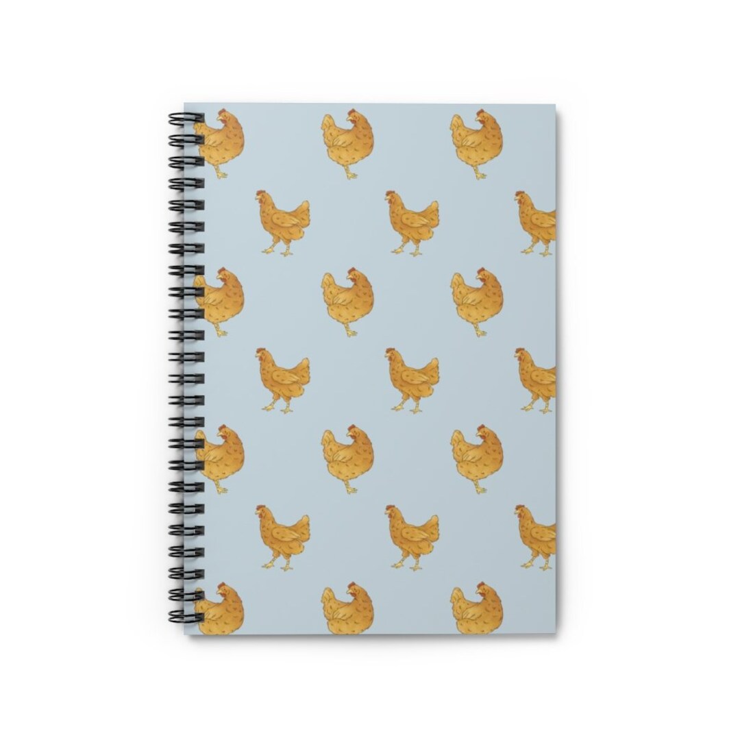 Chicken Notebook, Farm Animals Spiral Notebook, Cute Notepad, Journal ...