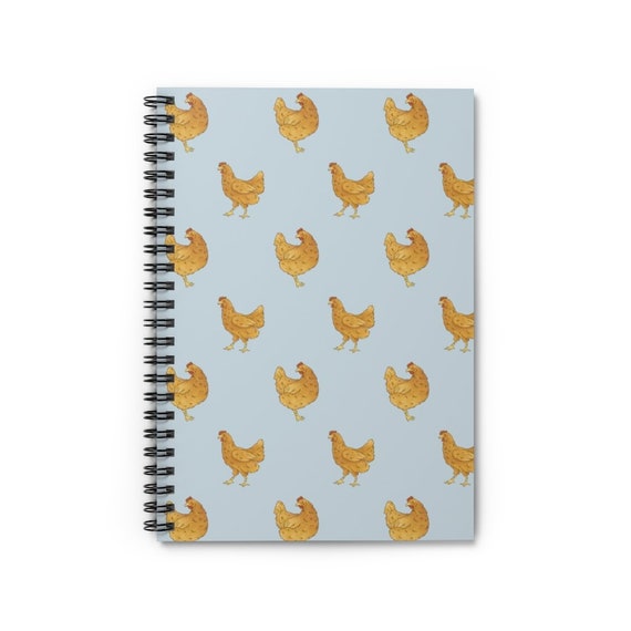 Chicken Notebook Farm Animals Spiral Notebook Cute Notepad | Etsy