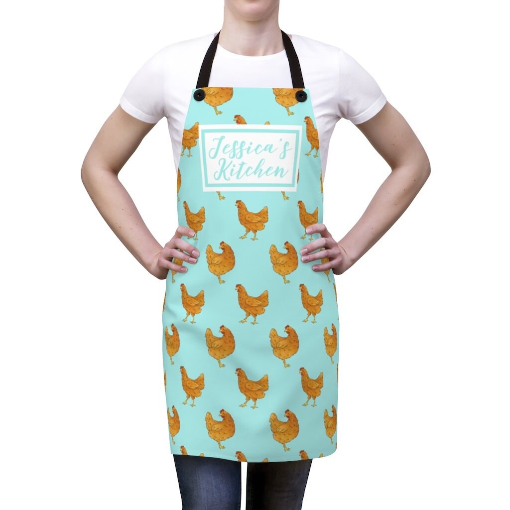 Custom Apron Chicken Aprons Farm Animal Personalized Cooking | Etsy