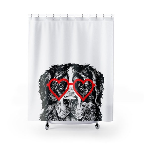 Personalized Dog Shower Curtain Custom Dog Breed Bath - Etsy