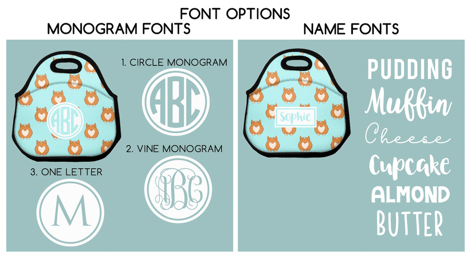 Beagle Personalized Lunch Tote Dog Monogram Lunch Bag Custom - Etsy