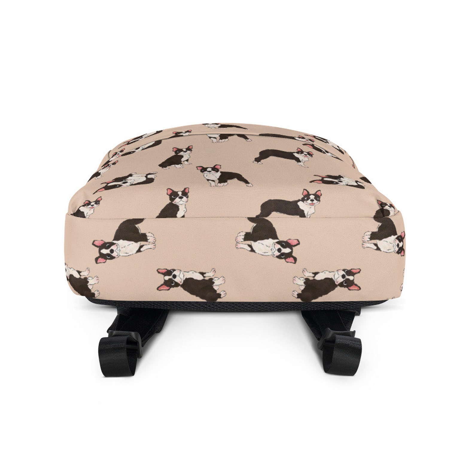 Boston Terrier Backpack Dog Laptop Bag Women's Travel | Etsy