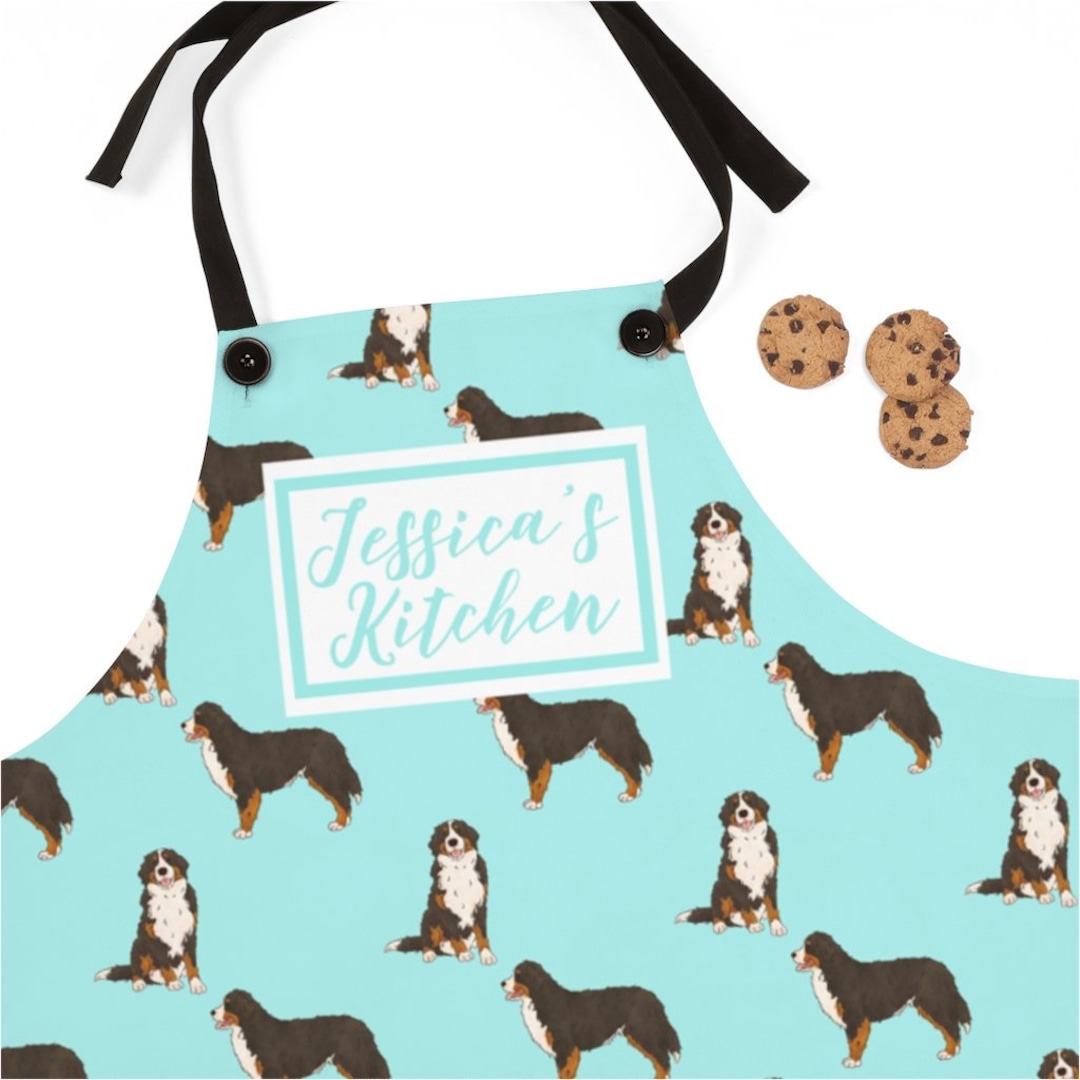 Custom Dog Apron, Bernese Mountain Dog Aprons, Berner Personalized ...