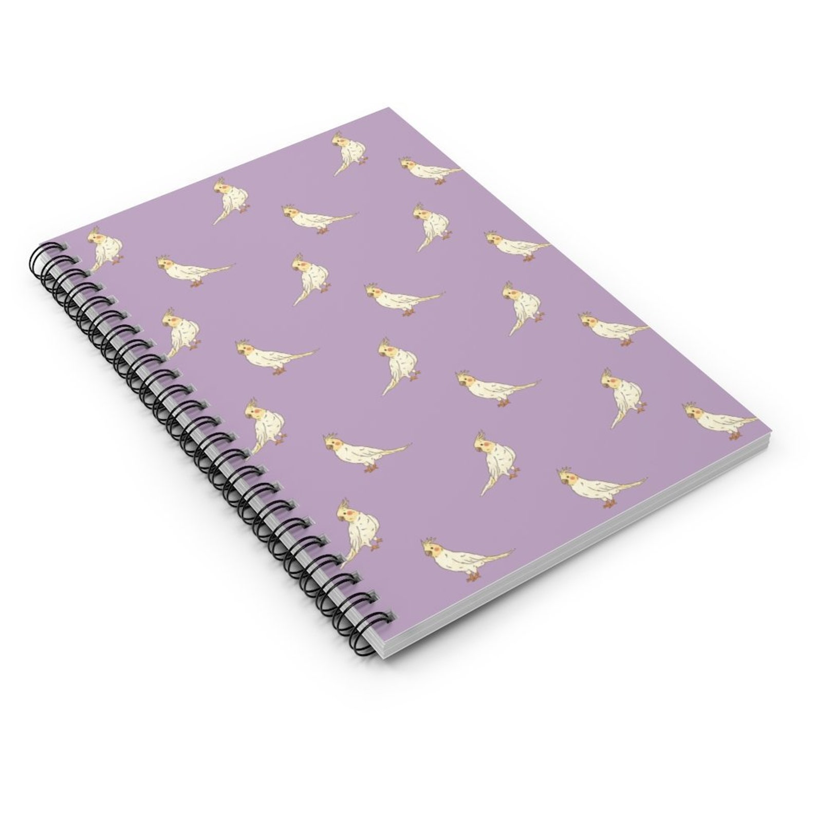 Cockatiel Notebook Bird Spiral Notebook Cute Notepad - Etsy