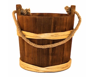 7 Litre Bucket With Rope Handle - Etsy
