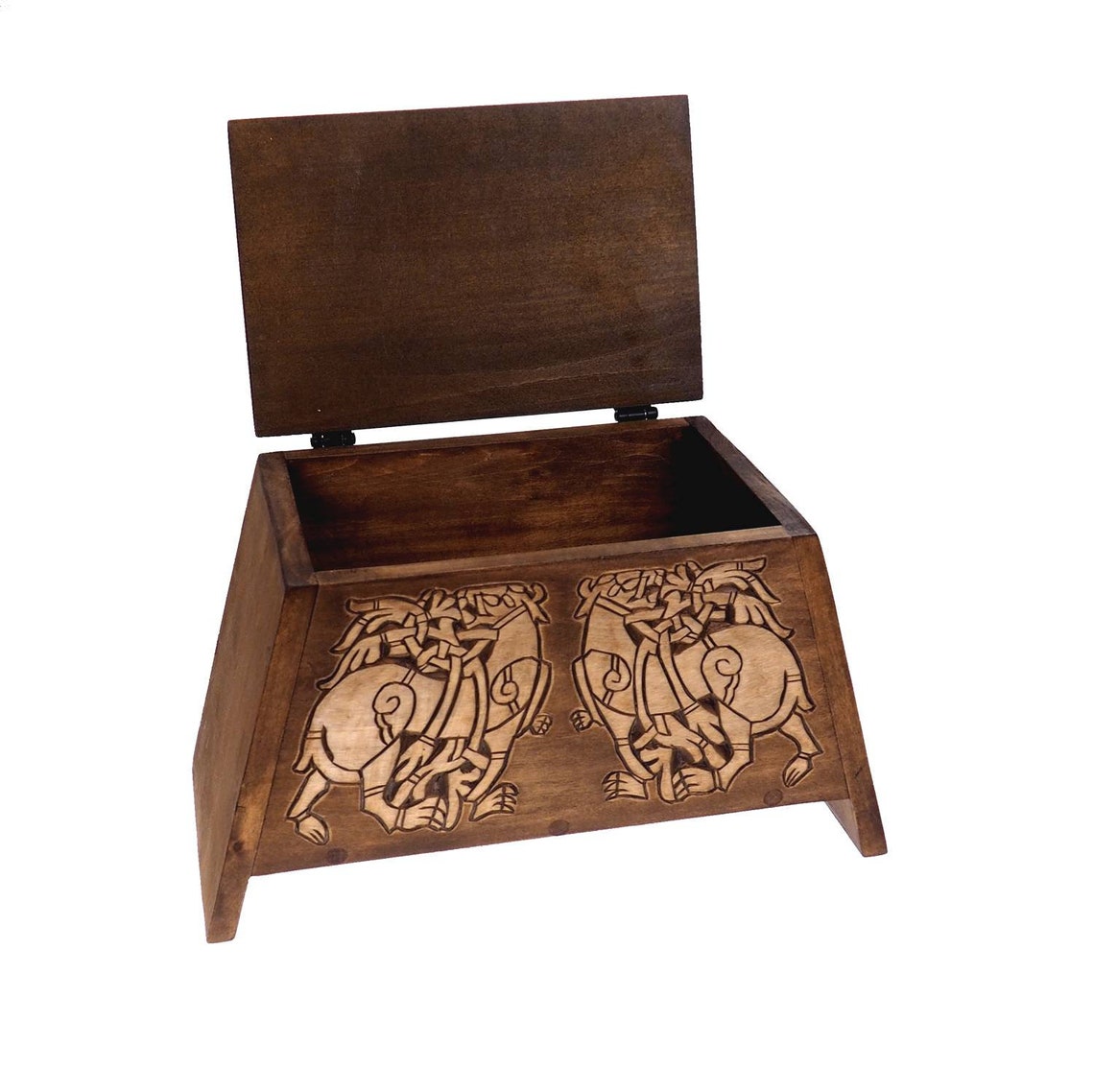 Small Personalized Viking Chest Hand Carved Norse Pattern - Etsy