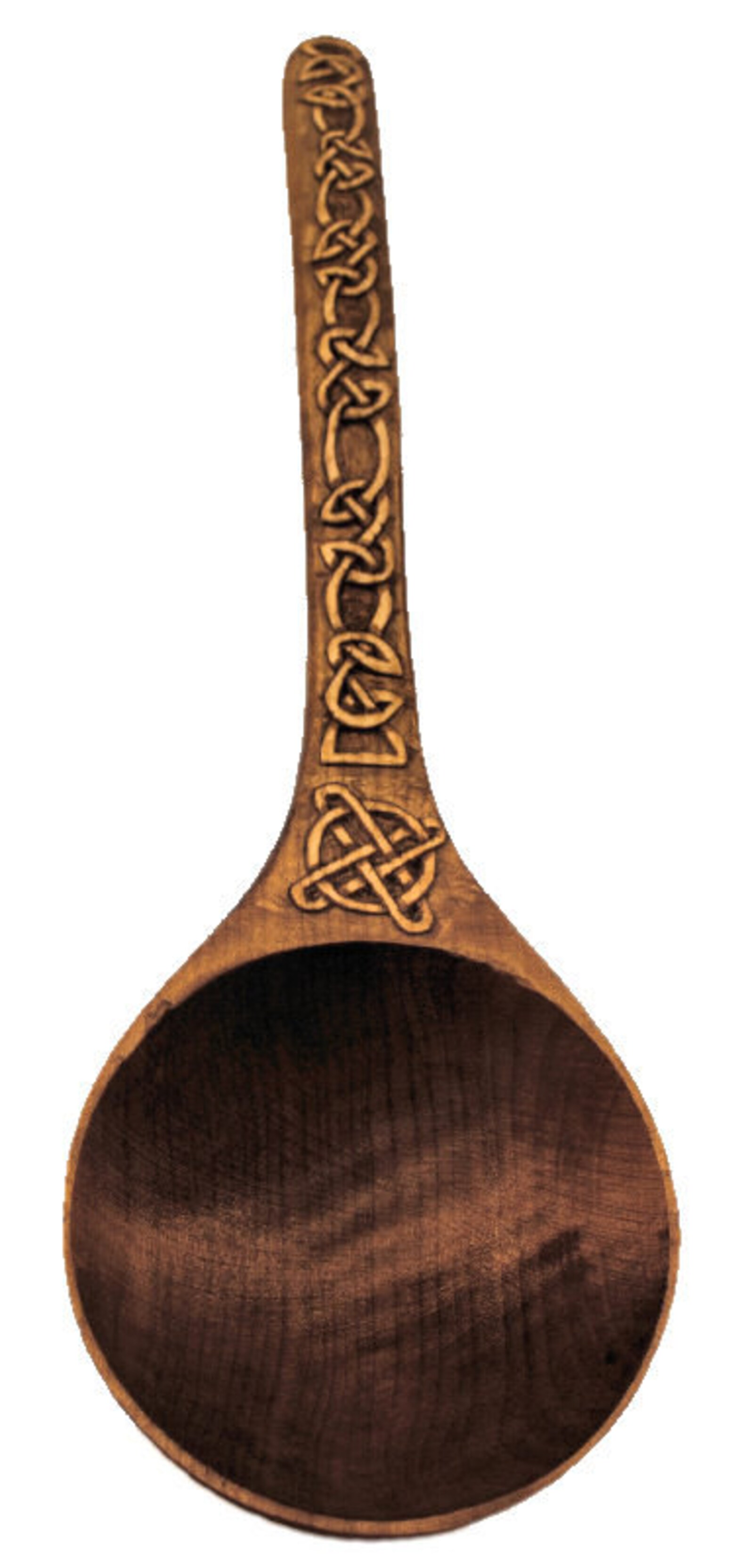 Hand Carved Spoon With a Celtic Pattern | Etsy