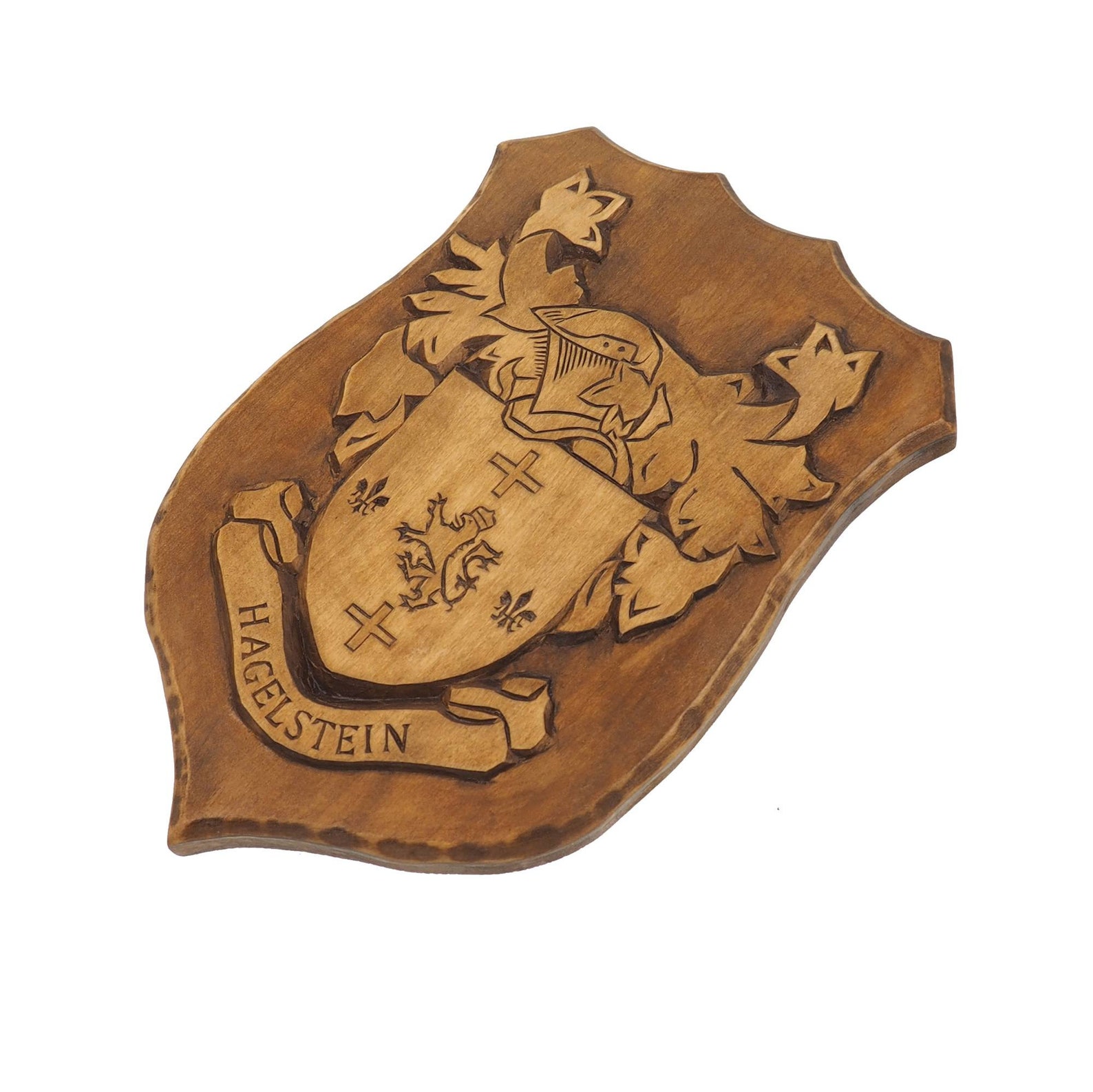 Tournament Personalized Family Crest, Hand Carved, Coat of Arms, Custom ...