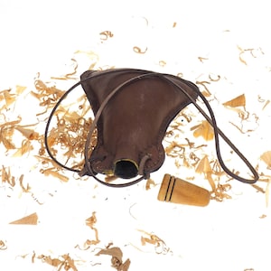 Bright Leather Small Hand Crafted Authentic Medieval Wine Skin With ...