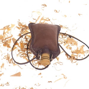 Light Brown Small Flask, Hand Crafted, Authentic Medieval Wine Skin ...