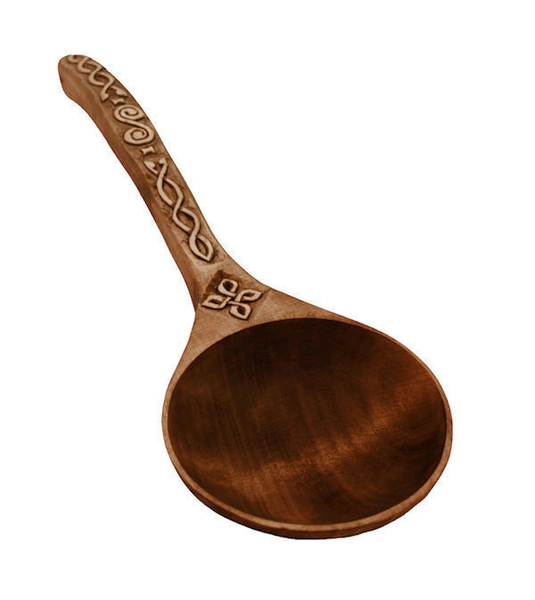 Hand Carved Spoon With a Celtic Pattern - Etsy