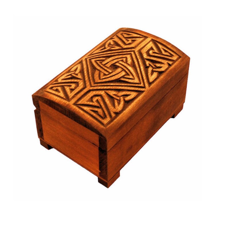 Wooden Historical Jewelry Box With Knife Sheath Ornament, York (england ...