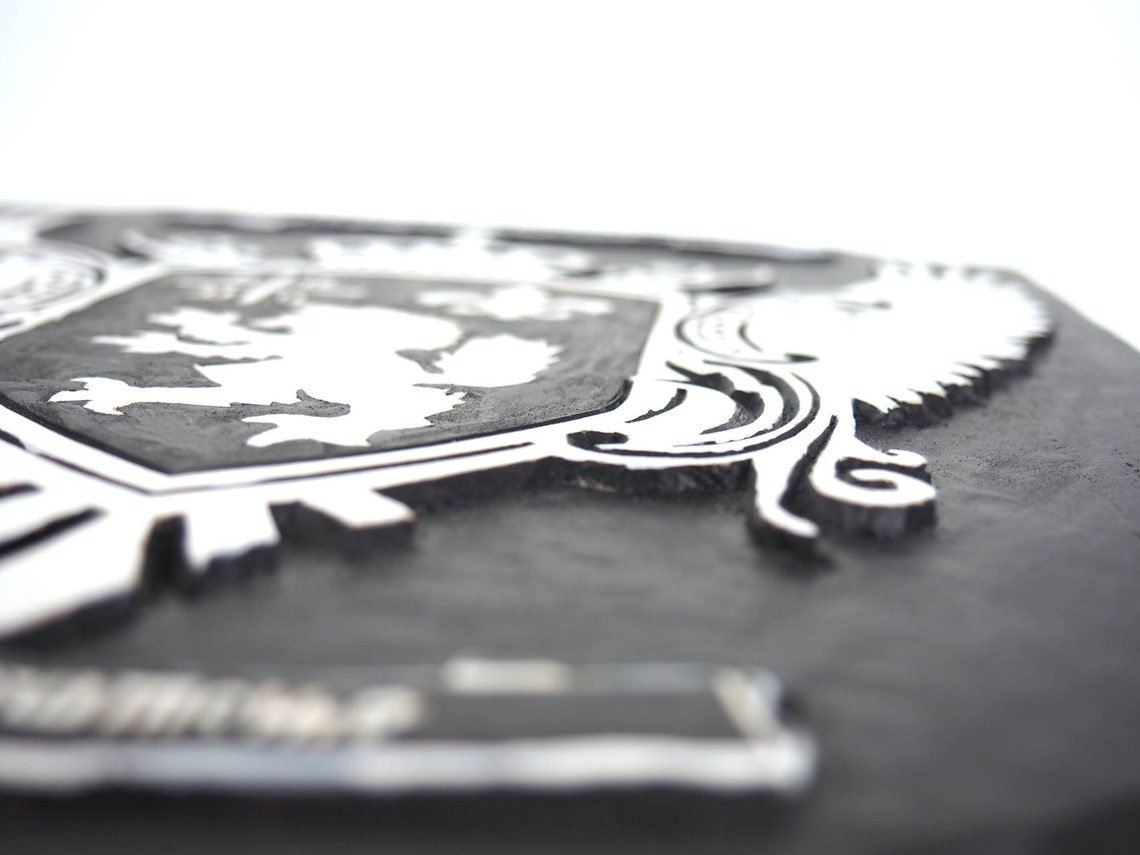 Carved and Painted Personalized Family Crest Hand Carved | Etsy