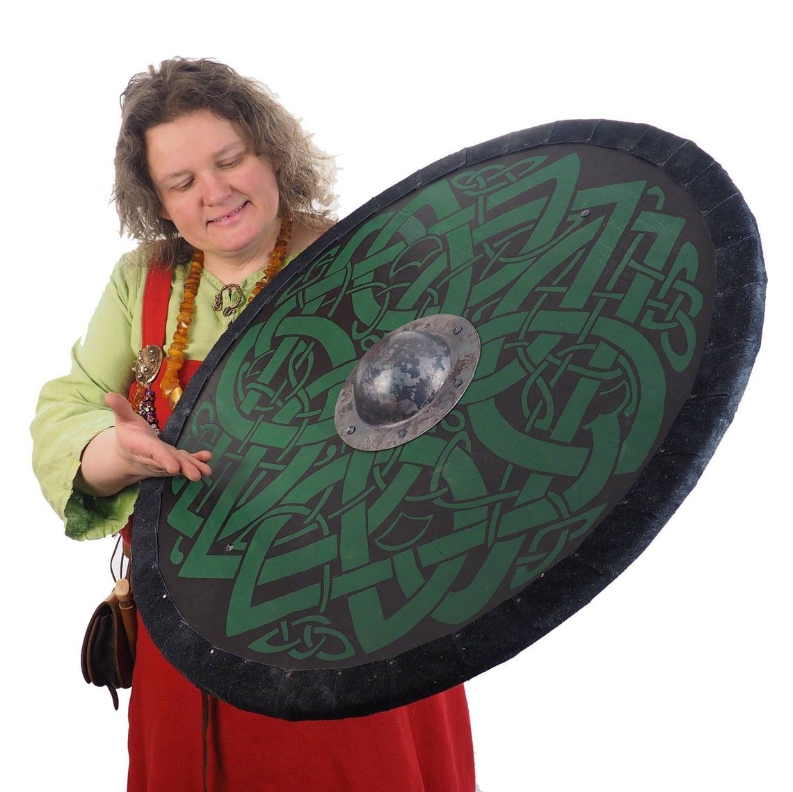 Personalized Green Dragon Viking Shield Pattern 30 Inch - Etsy
