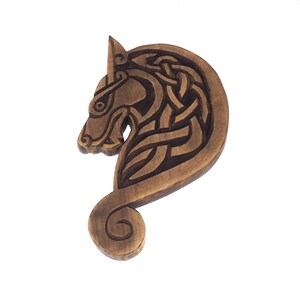 Viking Wolf Wall Sign, Viking Decor, Hand Carved Wall Sign, Viking Art ...