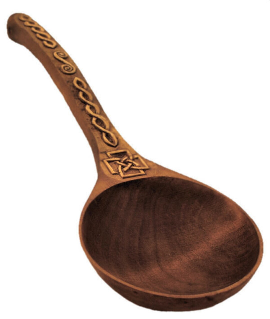 Hand Carved Spoon With a Celtic Pattern - Etsy