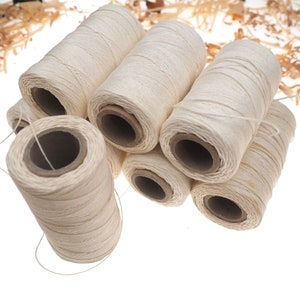 White Linen Thread, Unwaxed Linen String ,natural Warp Thread Thickness ...