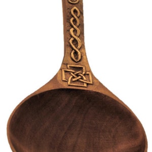 Hand Carved Spoon With a Celtic Pattern - Etsy