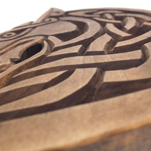 Viking Wolf Wall Sign, Viking Decor, Hand Carved Wall Sign, Viking Art ...