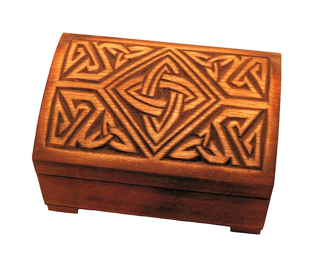 Wooden Historical Jewelry Box With Knife Sheath Ornament, York (england ...