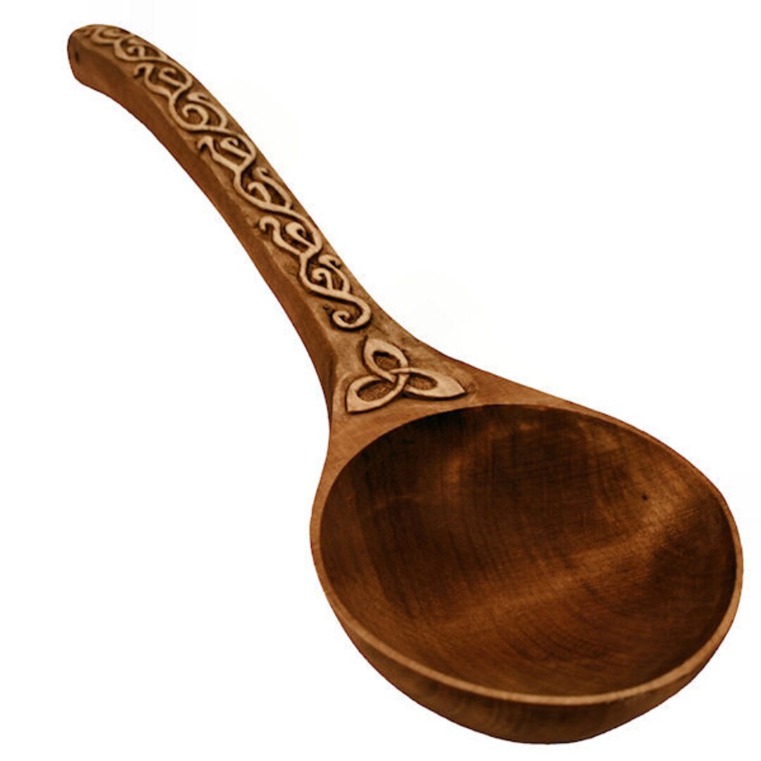 Hand Carved Spoon With a Celtic Pattern - Etsy